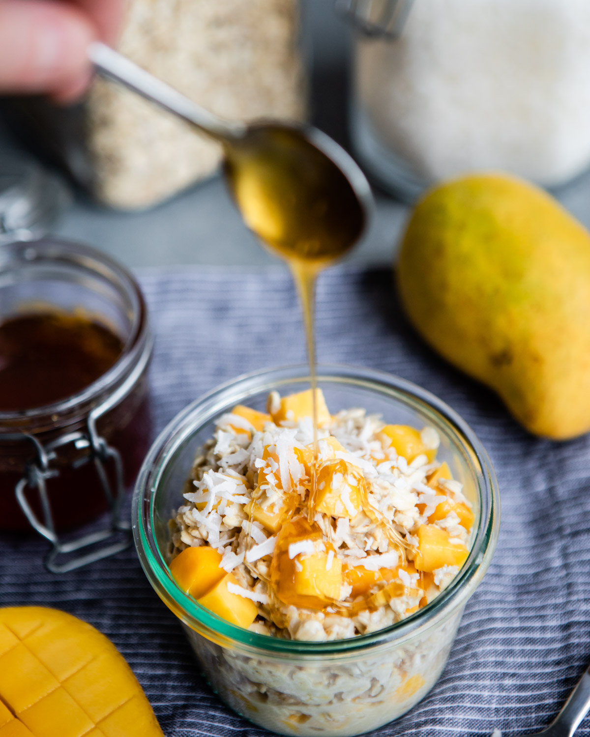 Our Fave Summer Breakfast: Coco-Mango Overnight Oats | Hello Veggie