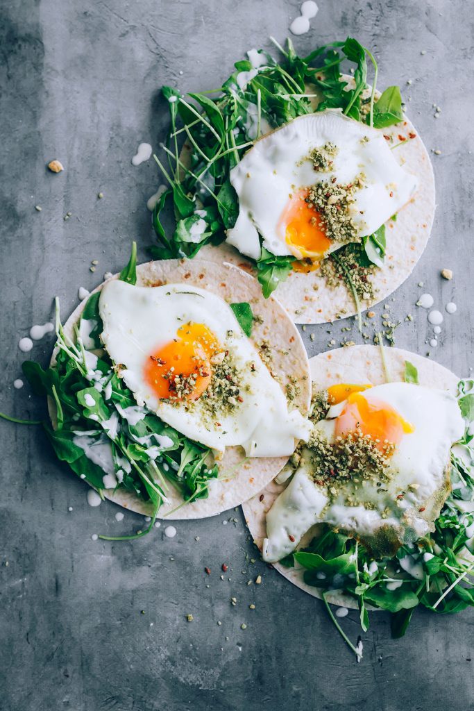Fried Egg Breakfast Tacos with Dukka From Taco! Taco! Taco! | Hello Veggie