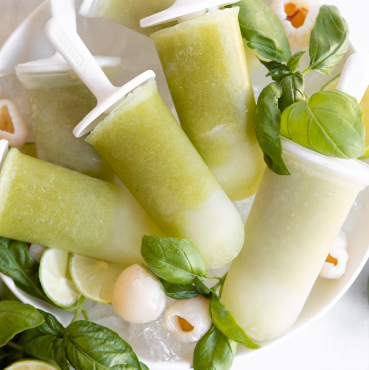 Cool Off With These 4-Ingredient Basil Lychee Ice Pops | Hello Veggie