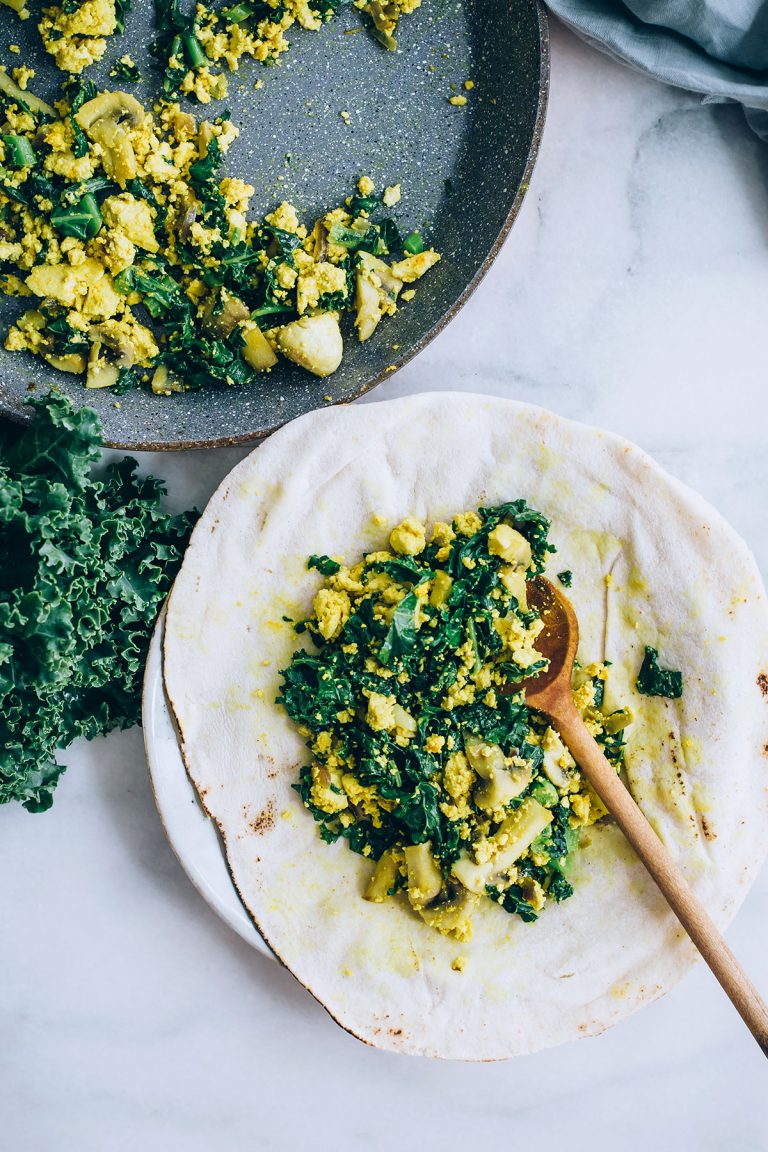 Make-and-Freeze Tofu Scramble Wraps for Busy Mornings | Hello Veggie