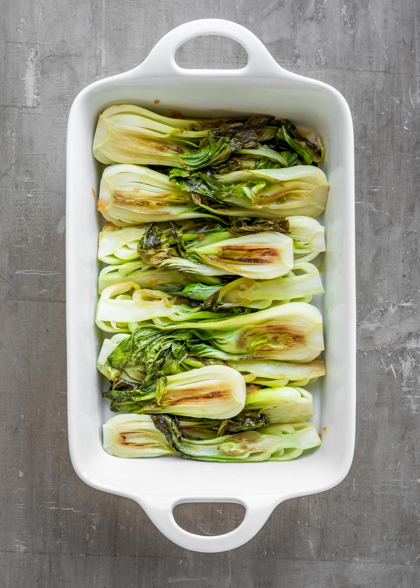 Seared Baby Bok Choy with Orange and Tamari | Hello Veggie