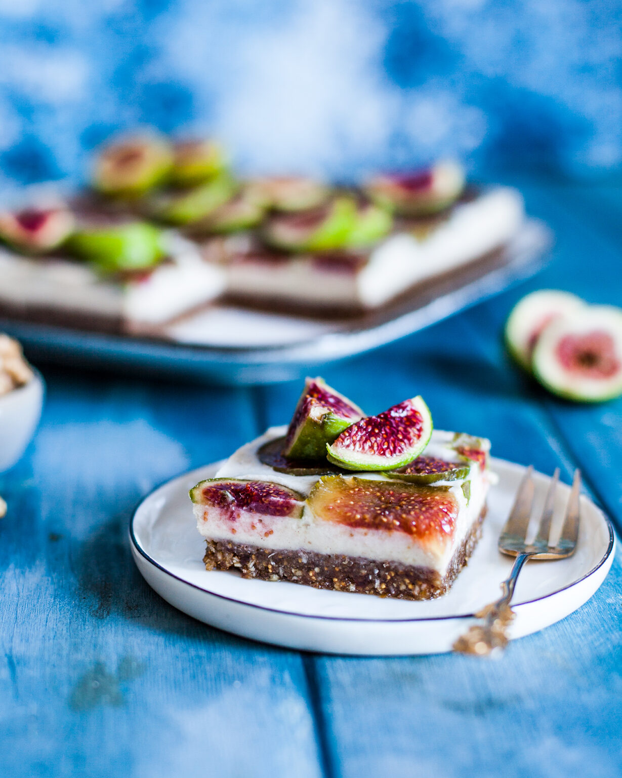 Vegan Walnut + Fig Slices | Hello Veggie